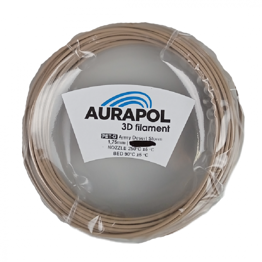 AURAPOL Sample PET-G 3D Filament Desert Storm 1.75 mm :: Aurapol