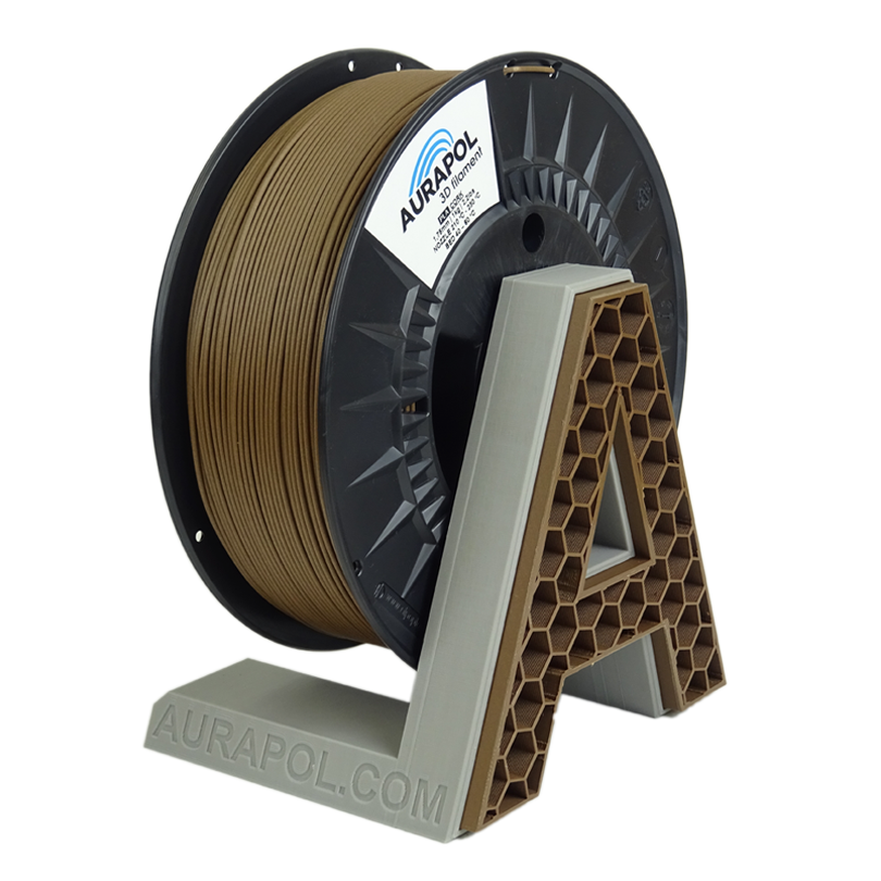 AURAPOL PLA 3D Filament WOOD CORK 850 g 1,75 mm :: Aurapol